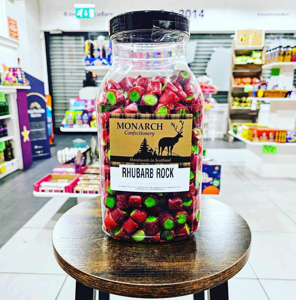 *Luxury Candy* Rhubarb Rock 100g – Joe's Sweetie Barn