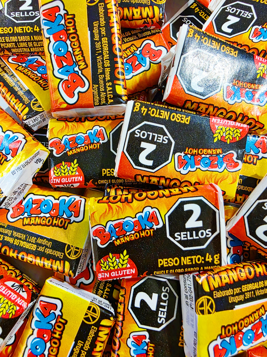 Bazooka Mango Hot Chewing Gum (x10) – Joe's Sweetie Barn